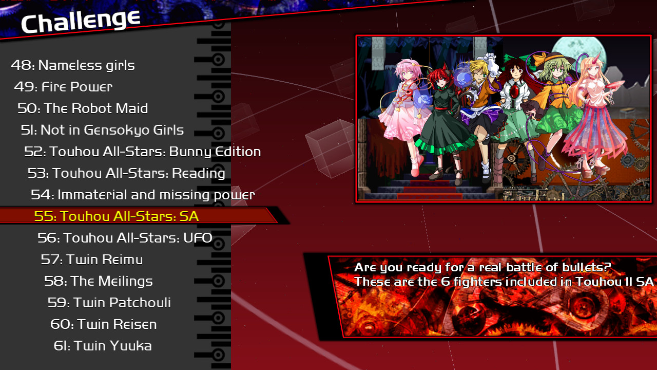 Touhou All-Stars: SA [CMC+ v8 Only] Mod for Super Smash Bros. Crusade | SSBC Mods