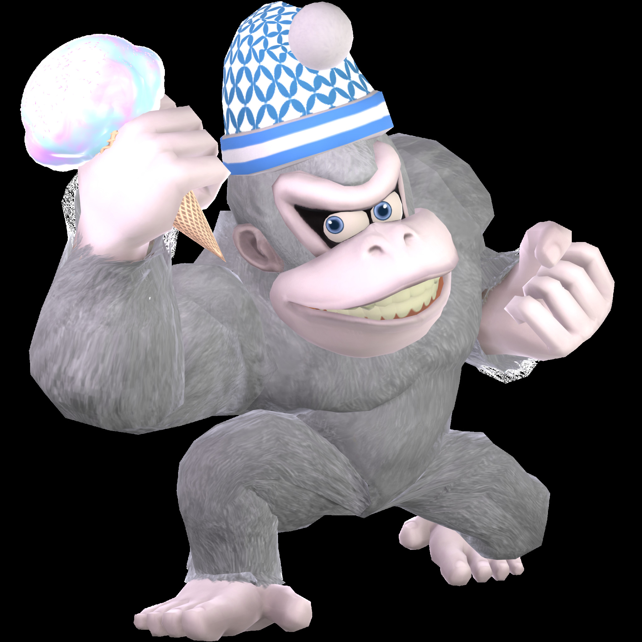 Eddie the Mean Old Yeti over Donkey Kong Mod for Super Smash Bros ...