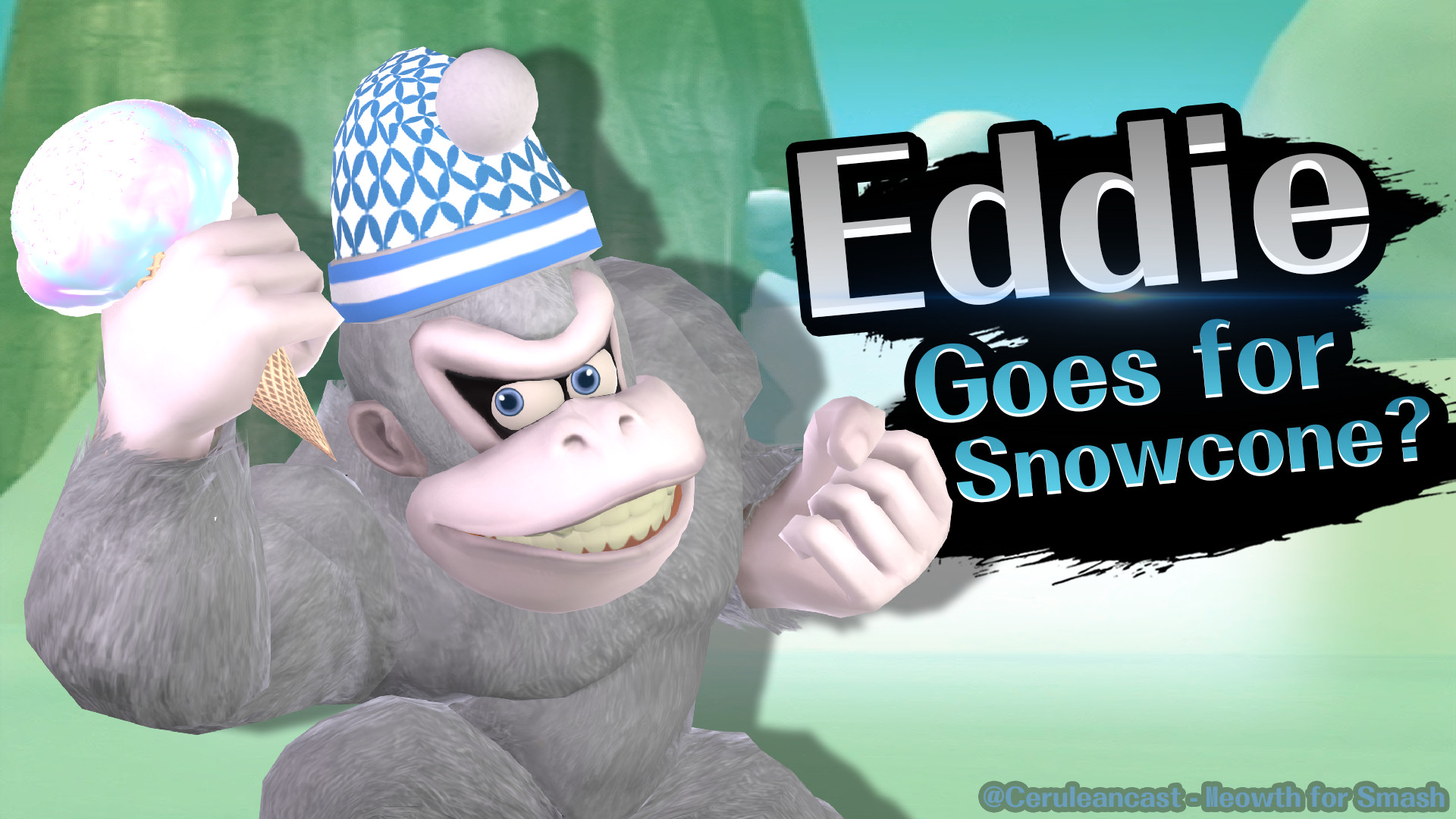 Eddie the Mean Old Yeti over Donkey Kong Mod for Super Smash Bros ...