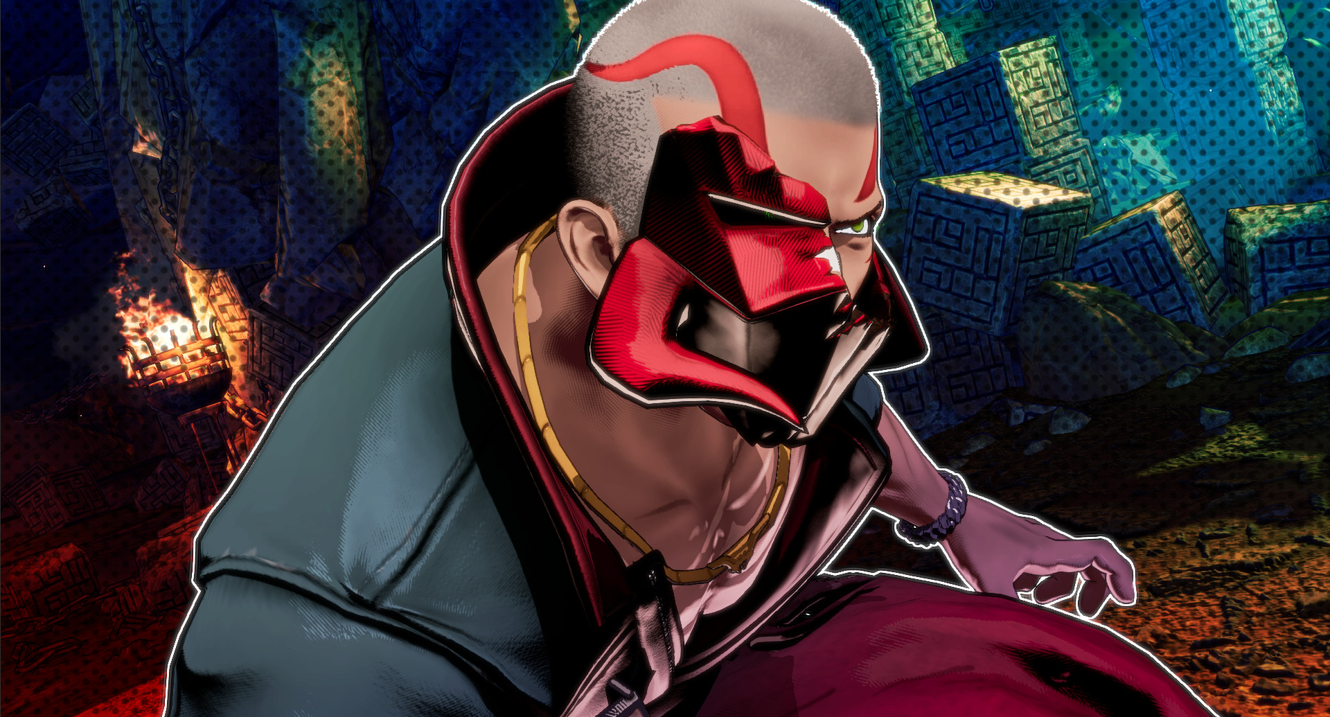 Half Masked Vox Mod for Fatal Fury: City of the Wolves | COTW Mods