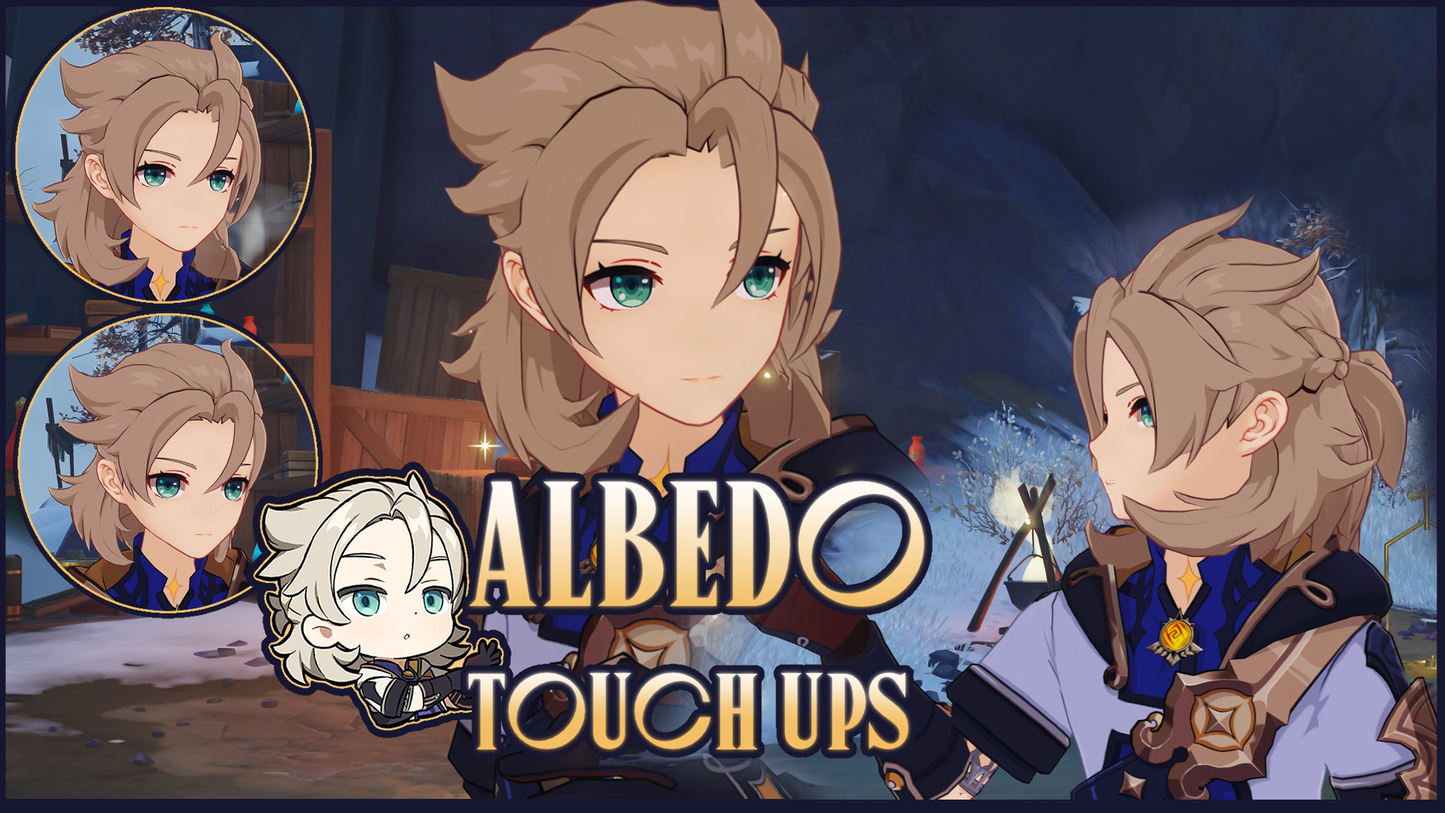 Albedo Face/Hair Touchups Mod for Genshin Impact | GI Mods