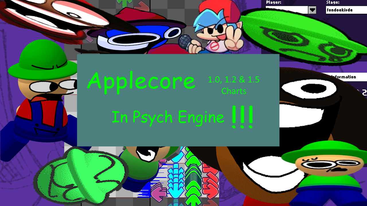 All Applecore Charts for Psych Engine!!! Mod for Friday Night Funkin ...