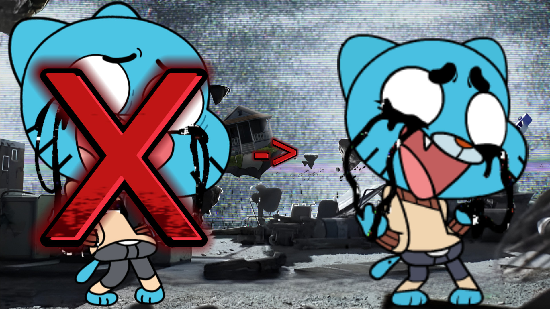 Suffering Siblings V3 but Gumball and Darwin Mod for Friday Night Funkin' | FNF Mods
