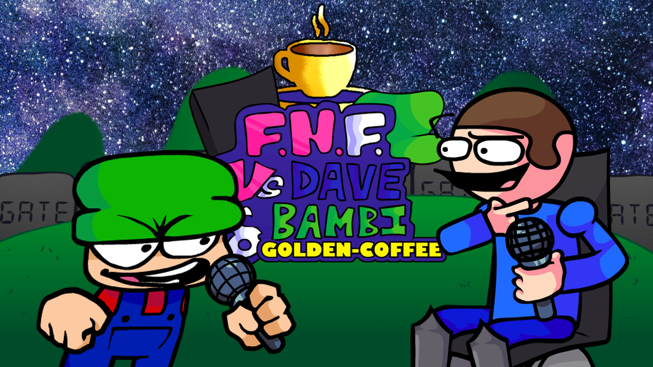FNF:Dave And Bambi Golden Coffee! Mod for Friday Night Funkin' | FNF Mods