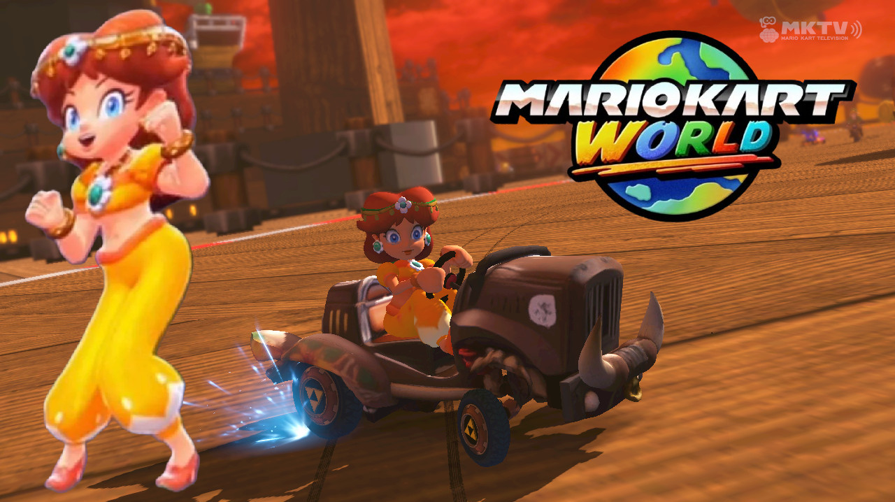 Oasis daisy from Mario kart World Mod for Mario Kart 8 Deluxe | MK8D Mods