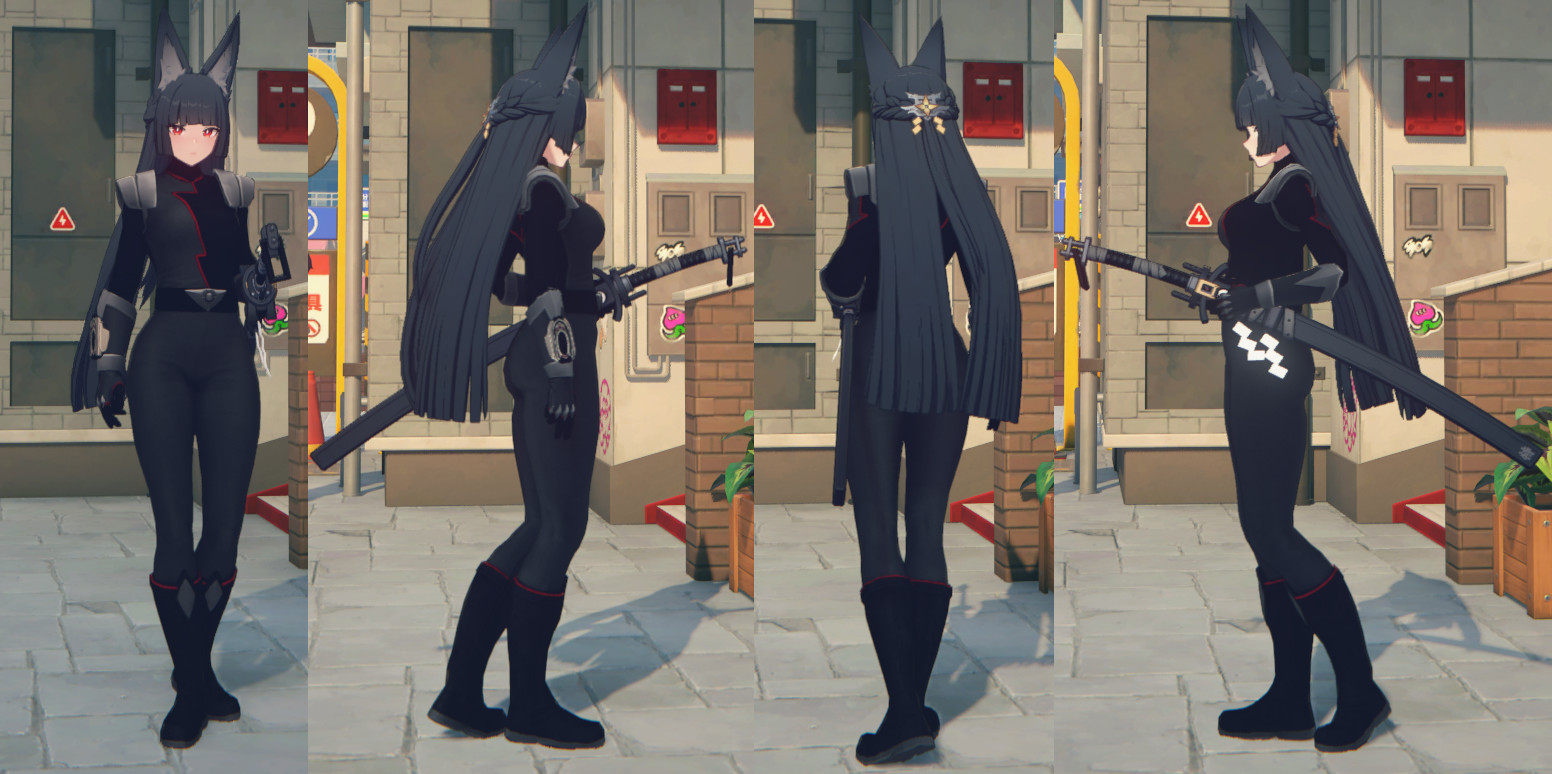 HyperForce Black Ranger Miyabi Mod for Zenless Zone Zero | ZZZ Mods