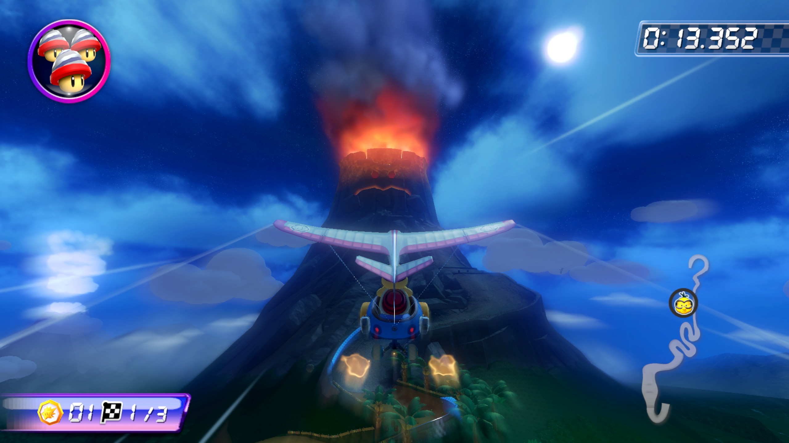 GCN DK Mountain at night Mod for Mario Kart 8 Deluxe | MK8D Mods