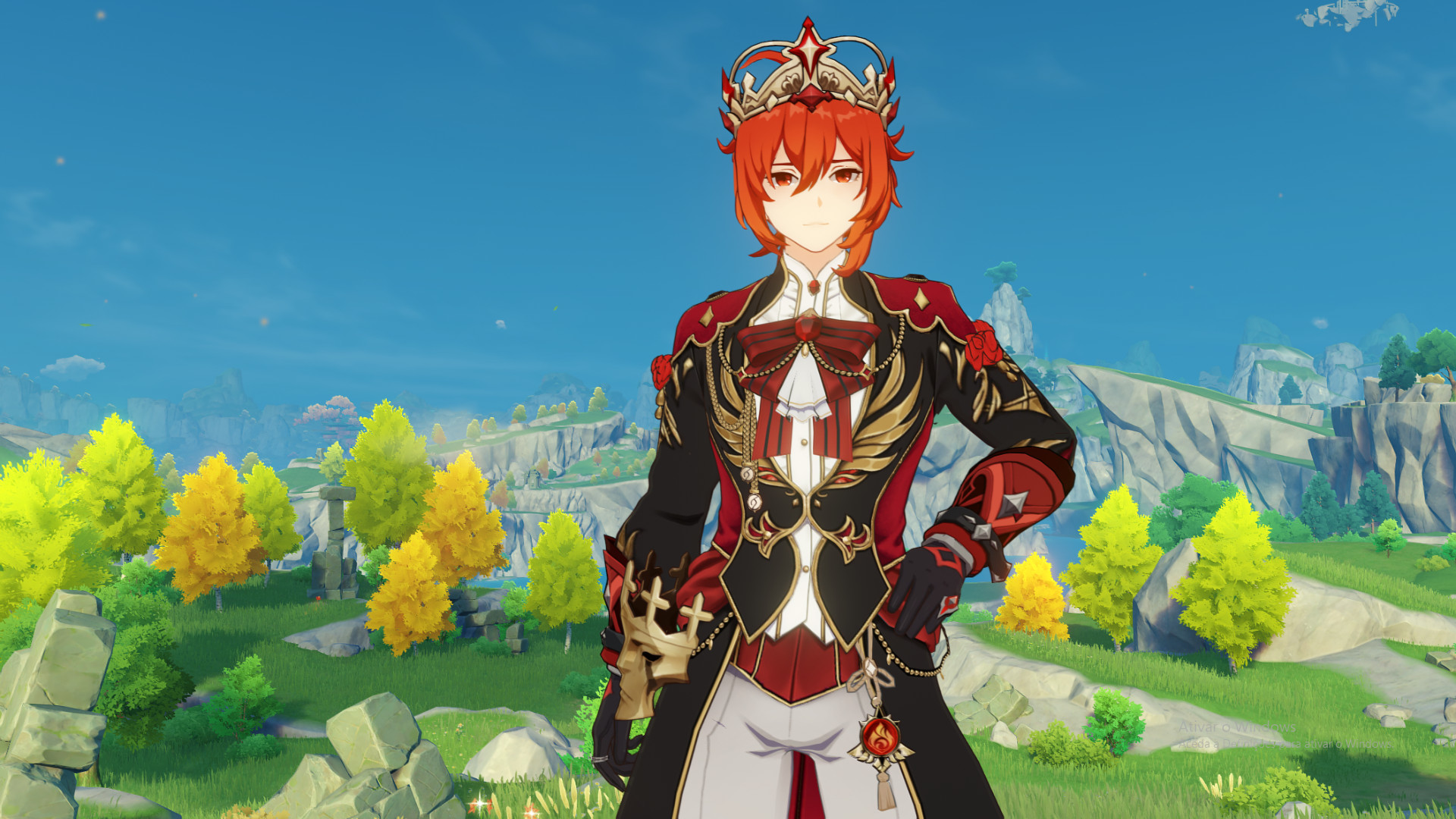 Royalty Diluc Mod for Genshin Impact | GI Mods