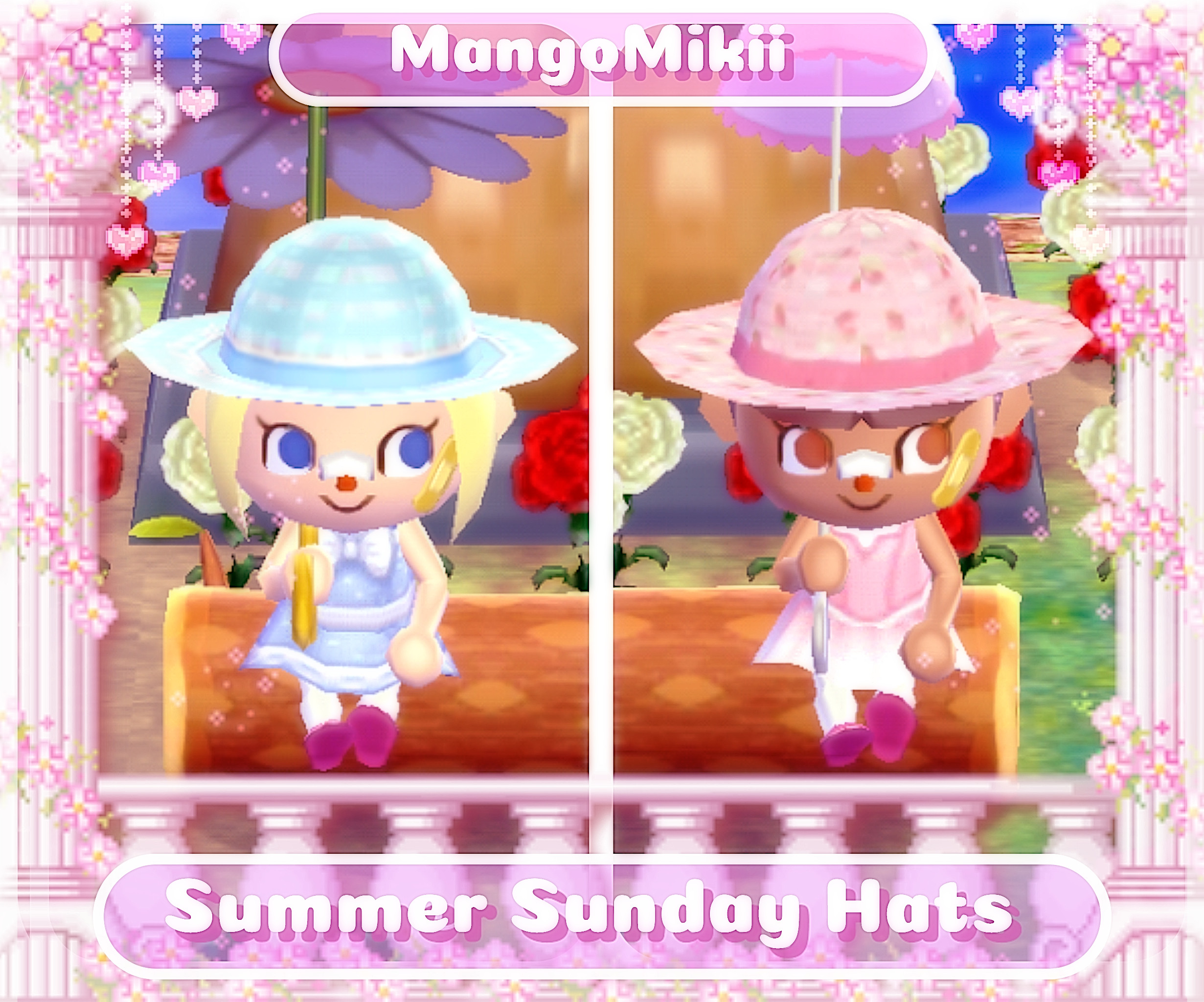 ♡Summer Sunday Hats♡ Mod for Animal Crossing: New Leaf | AC:NL Mods