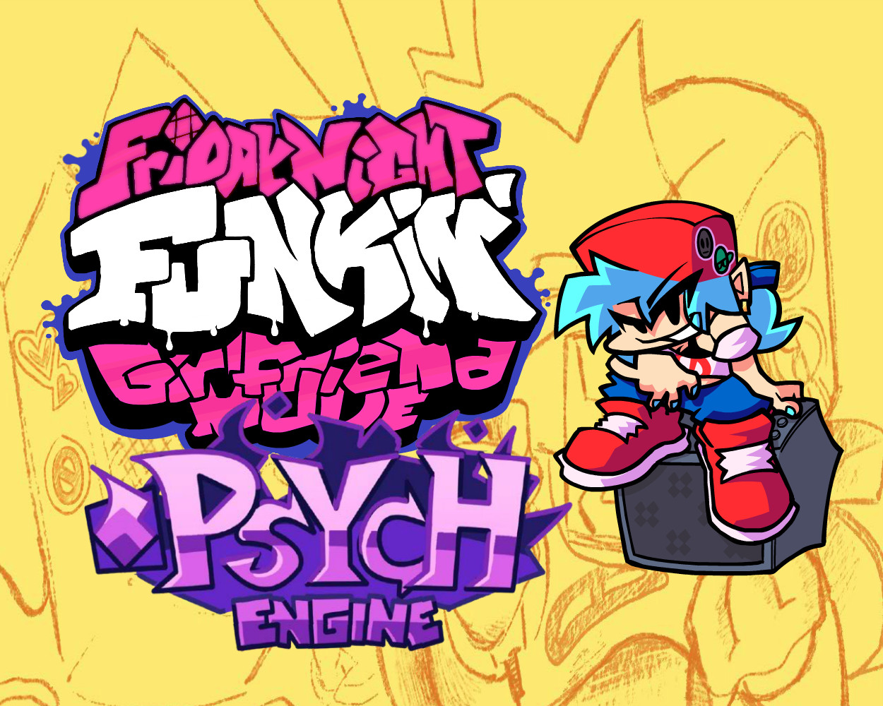 FNF : GIRLFRIEND MODE BETTER PSYCH ENGINE Mod for Friday Night Funkin ...