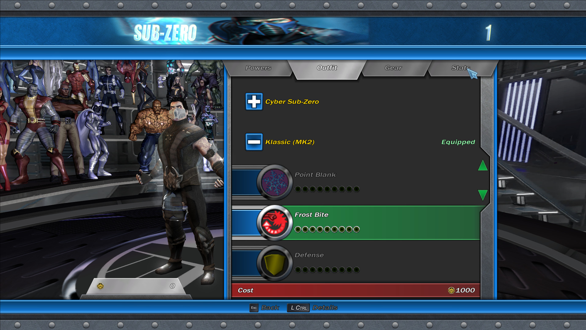 Sub-Zero Circle of Shadows Mod for Marvel: Ultimate Alliance | MUA Mods