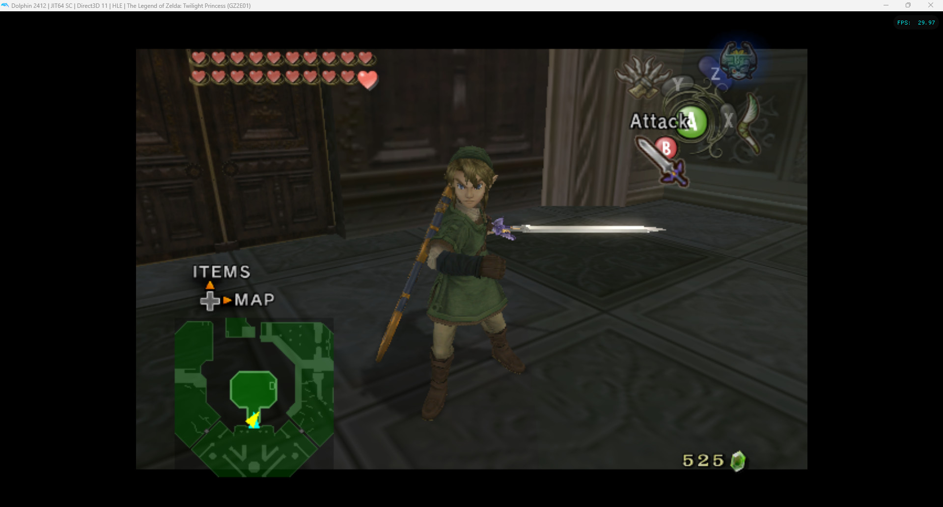 Unhanded Hylian Shield Mod for The Legend of Zelda: Twilight Princess | LoZ:TP Mods