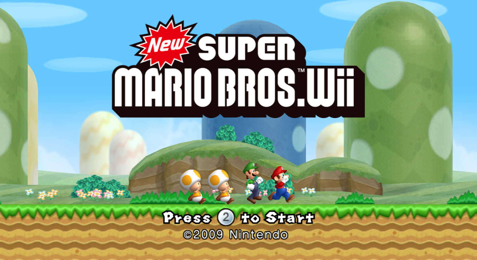 Yellow Toad over Blue Toad Mod for New Super Mario Bros. Wii | NSMBW Mods