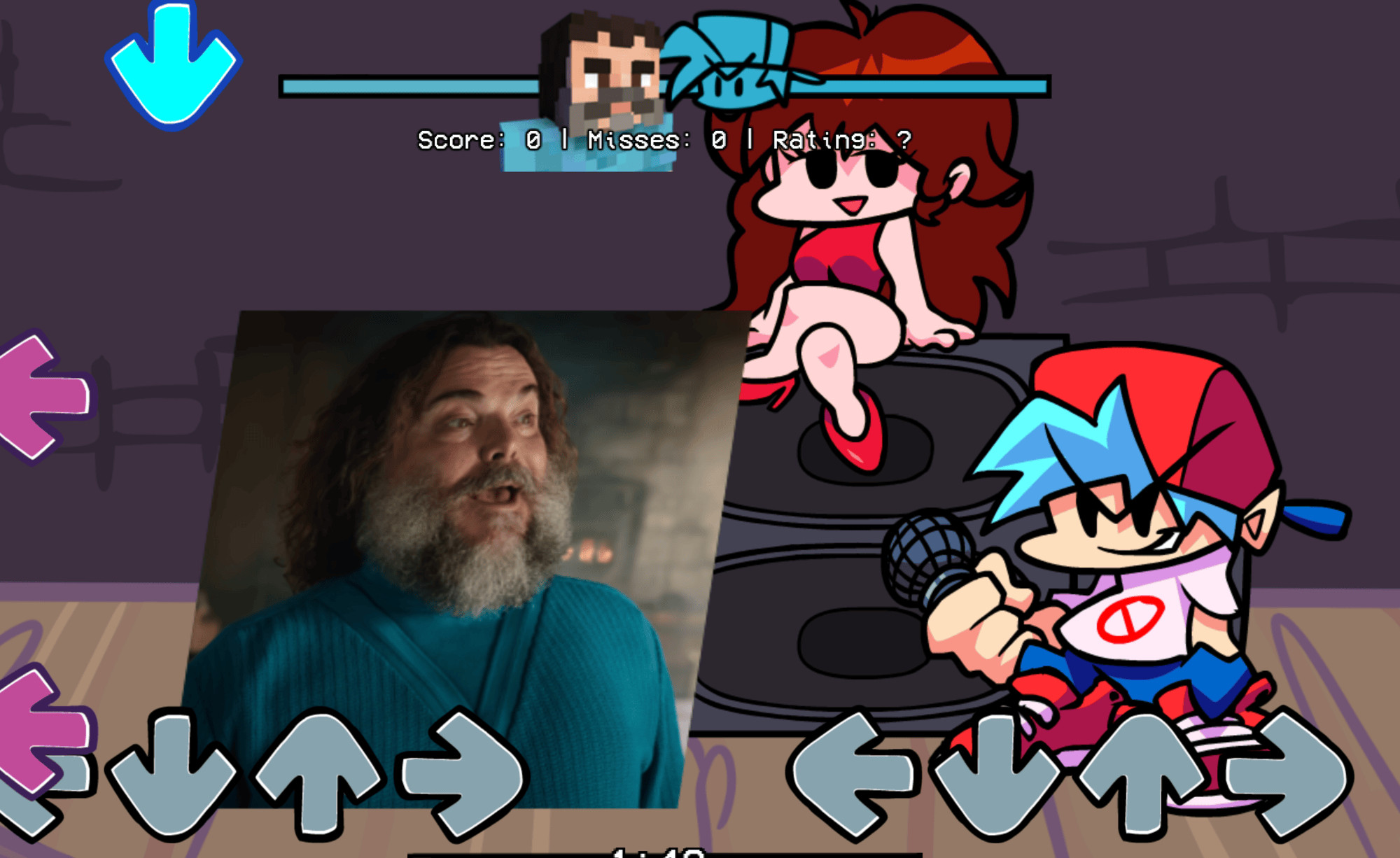 FNF Vs Jack Black Steve V1 Mod for Friday Night Funkin' | FNF Mods