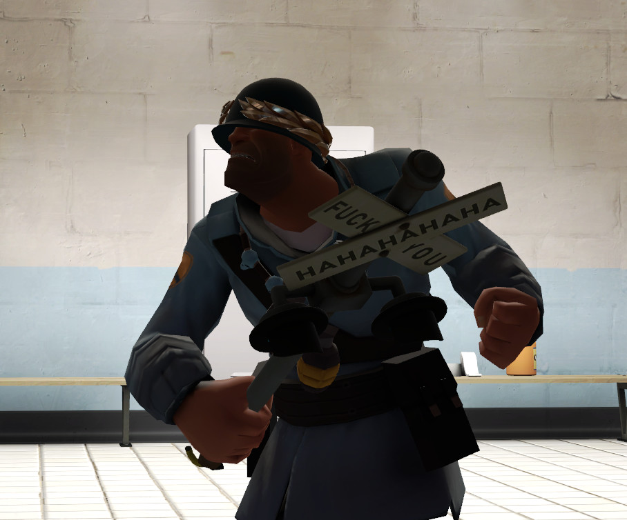 A rather insulting sign (Crossing Guard Reskin) Mod for Team Fortress 2 ...