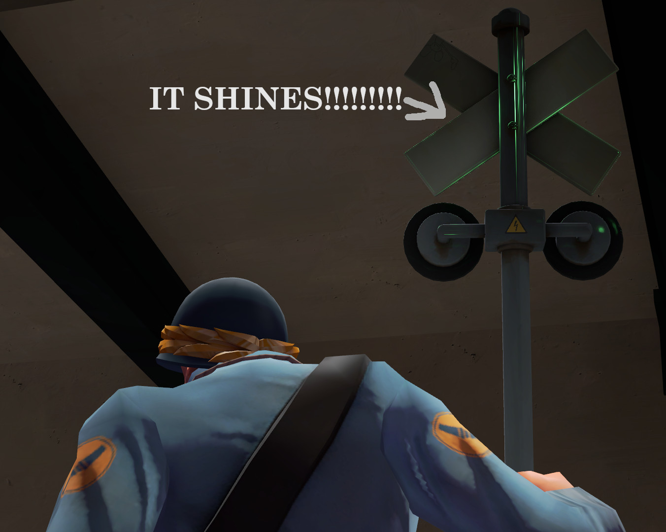 A rather insulting sign (Crossing Guard Reskin) Mod for Team Fortress 2 ...