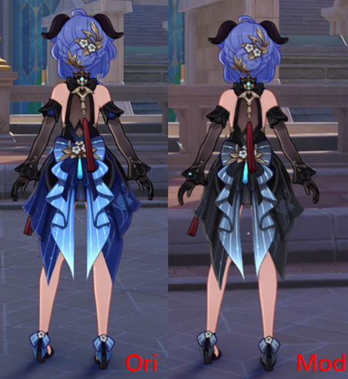Ganyu Twilight Blossom Less Vibrant Mod for Genshin Impact | GI Mods