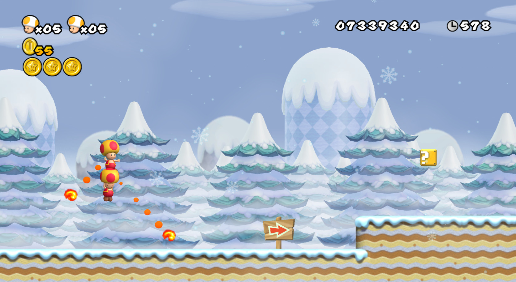Yellow Toad over Blue Toad Mod for New Super Mario Bros. Wii | NSMBW Mods