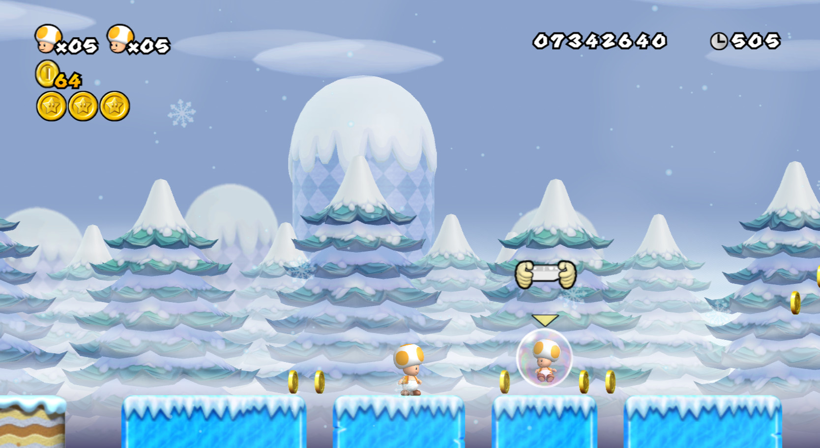 Yellow Toad over Blue Toad Mod for New Super Mario Bros. Wii | NSMBW Mods