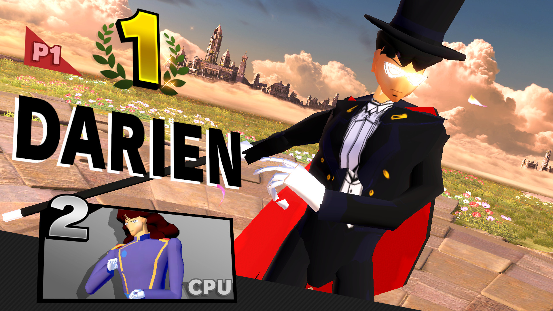 Tuxedo Mask (Sailor Moon) over Lucina Mod for Super Smash Bros ...