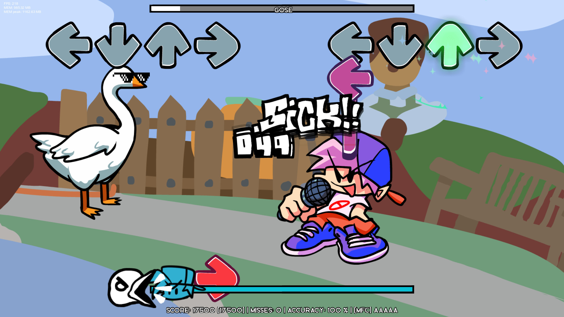 Indie Cross BF Bsides Skin Mod for Friday Night Funkin' | FNF Mods