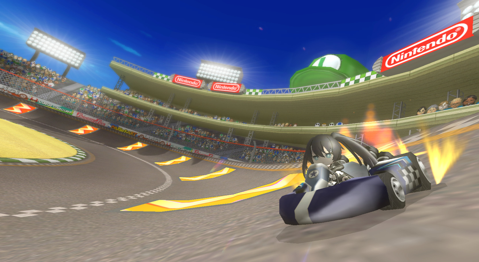 Chibi Black Rock Shooter (PGR) Mod for Mario Kart Wii | MKWii Mods
