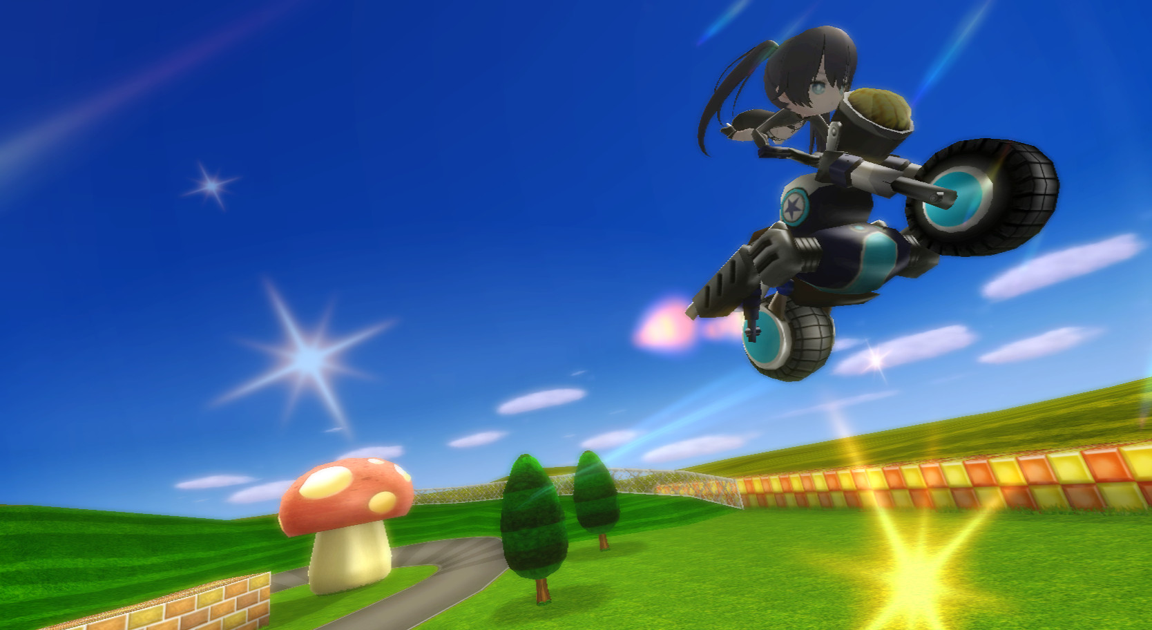 Chibi Black Rock Shooter (PGR) Mod for Mario Kart Wii | MKWii Mods