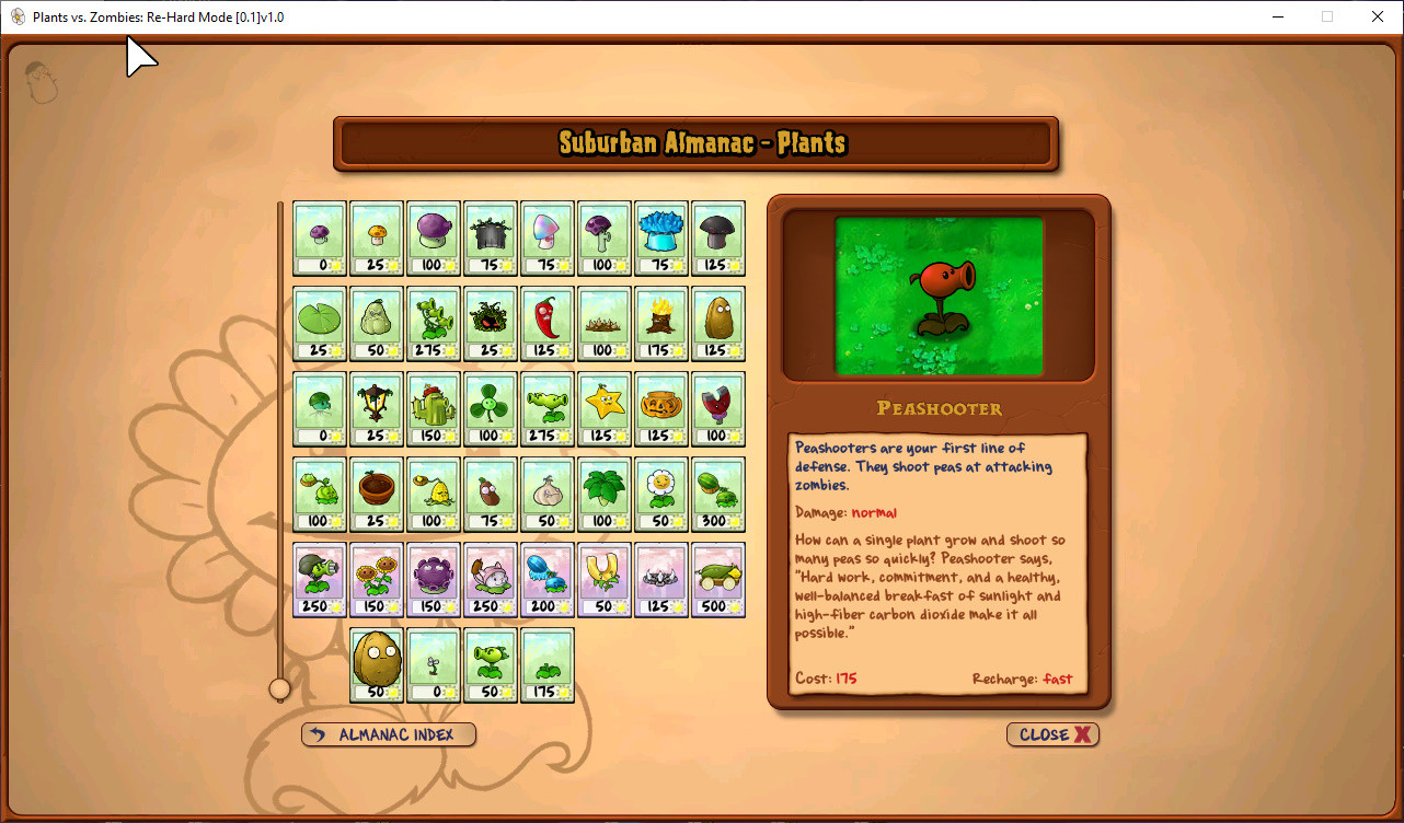 Plants Vs. Zombies : Re-Hard Mod [0.1] Mod for Plants vs. Zombies | PVZ ...