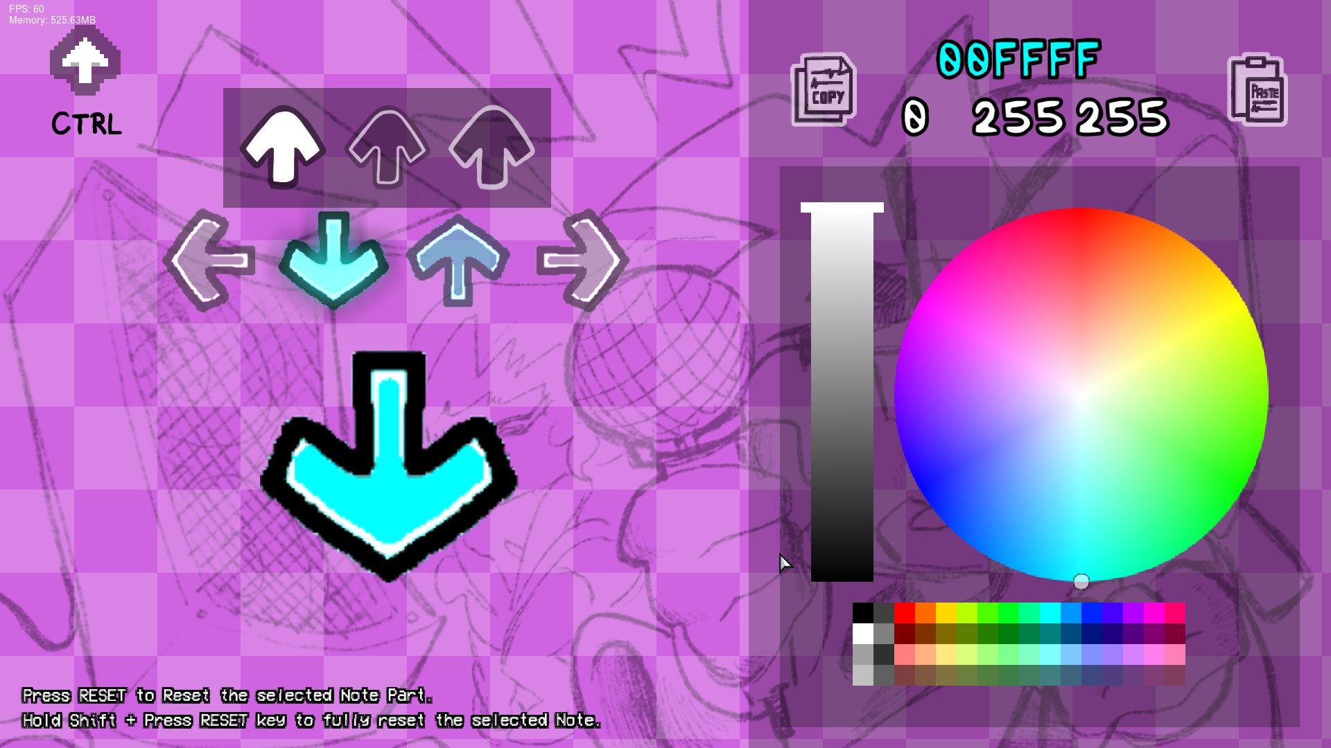 MS Paint noteskin Mod for Friday Night Funkin' | FNF Mods