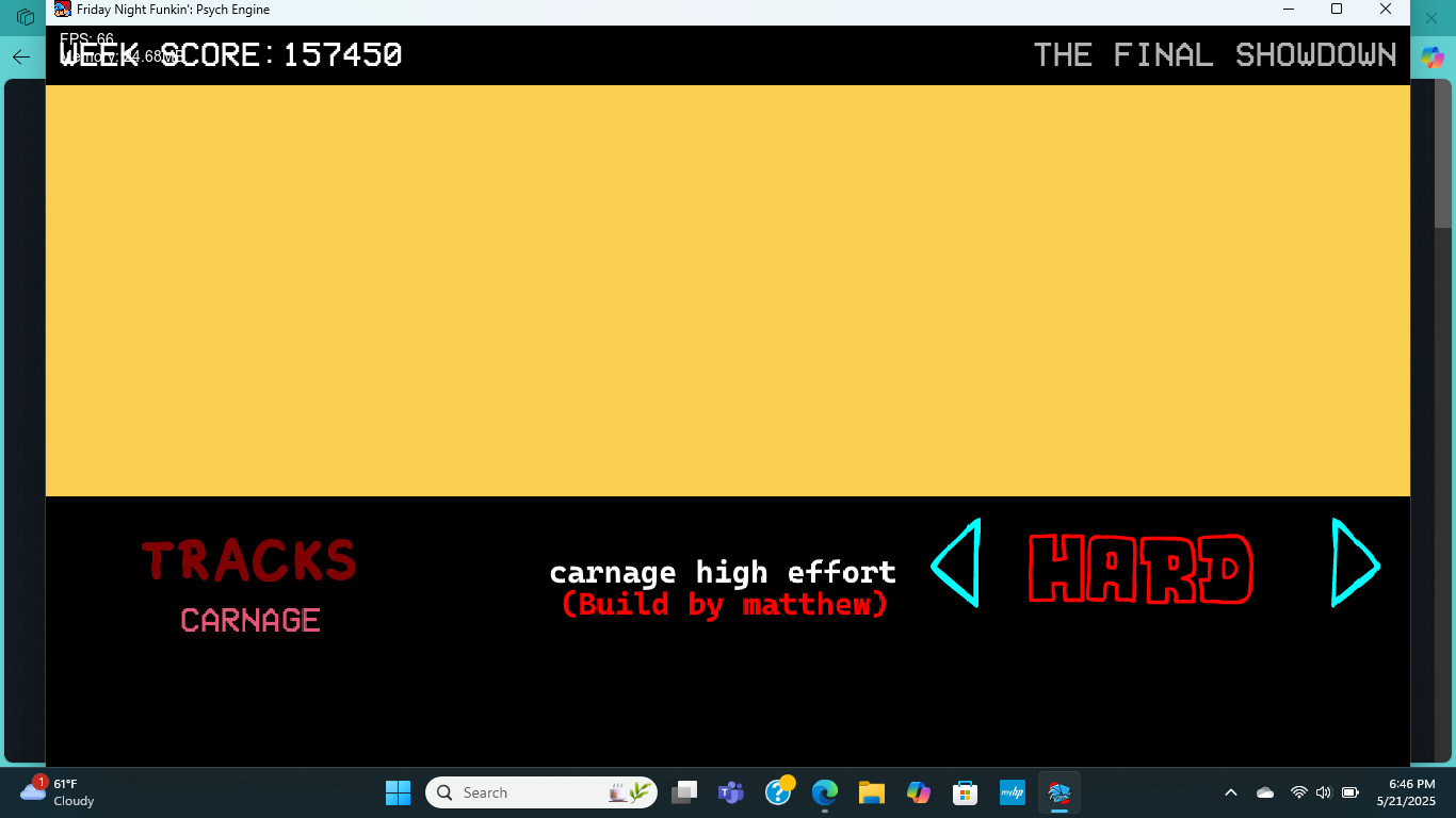 FNF Carnage High Effort Mod for Friday Night Funkin' | FNF Mods