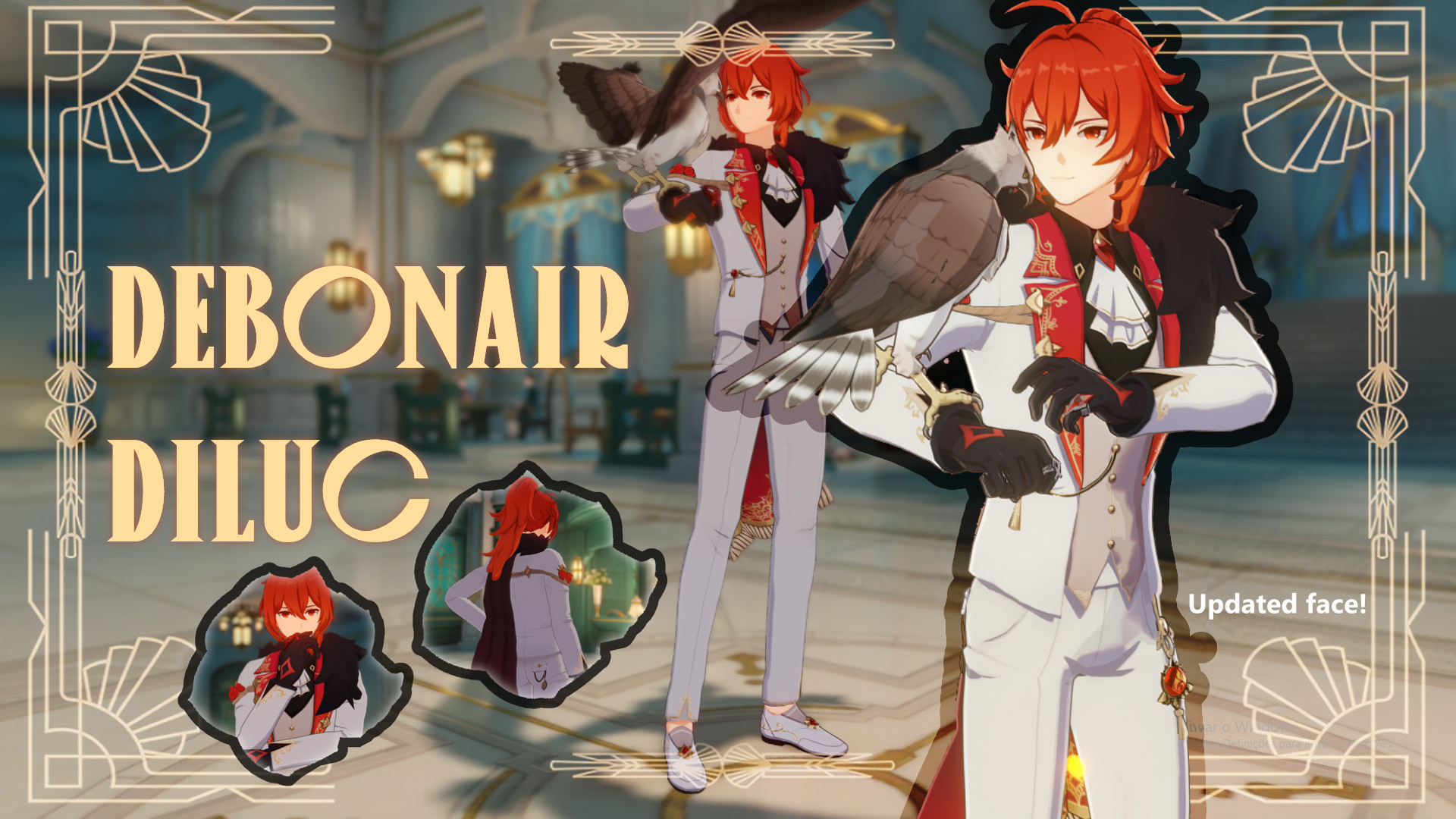 Debonair Diluc Mod for Genshin Impact | GI Mods