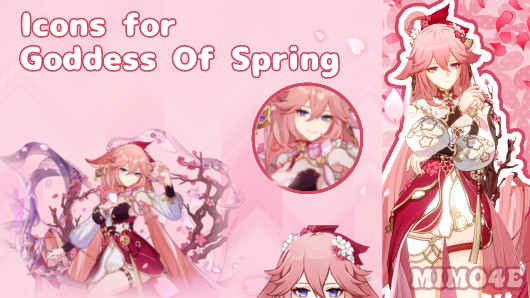 Icons for Goddess Of Spring Mod for Genshin Impact | GI Mods