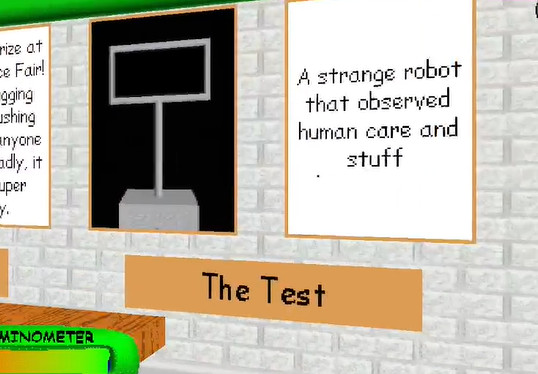 Test as a poorly made robot Mod for Baldi's Basics | Baldi Mods