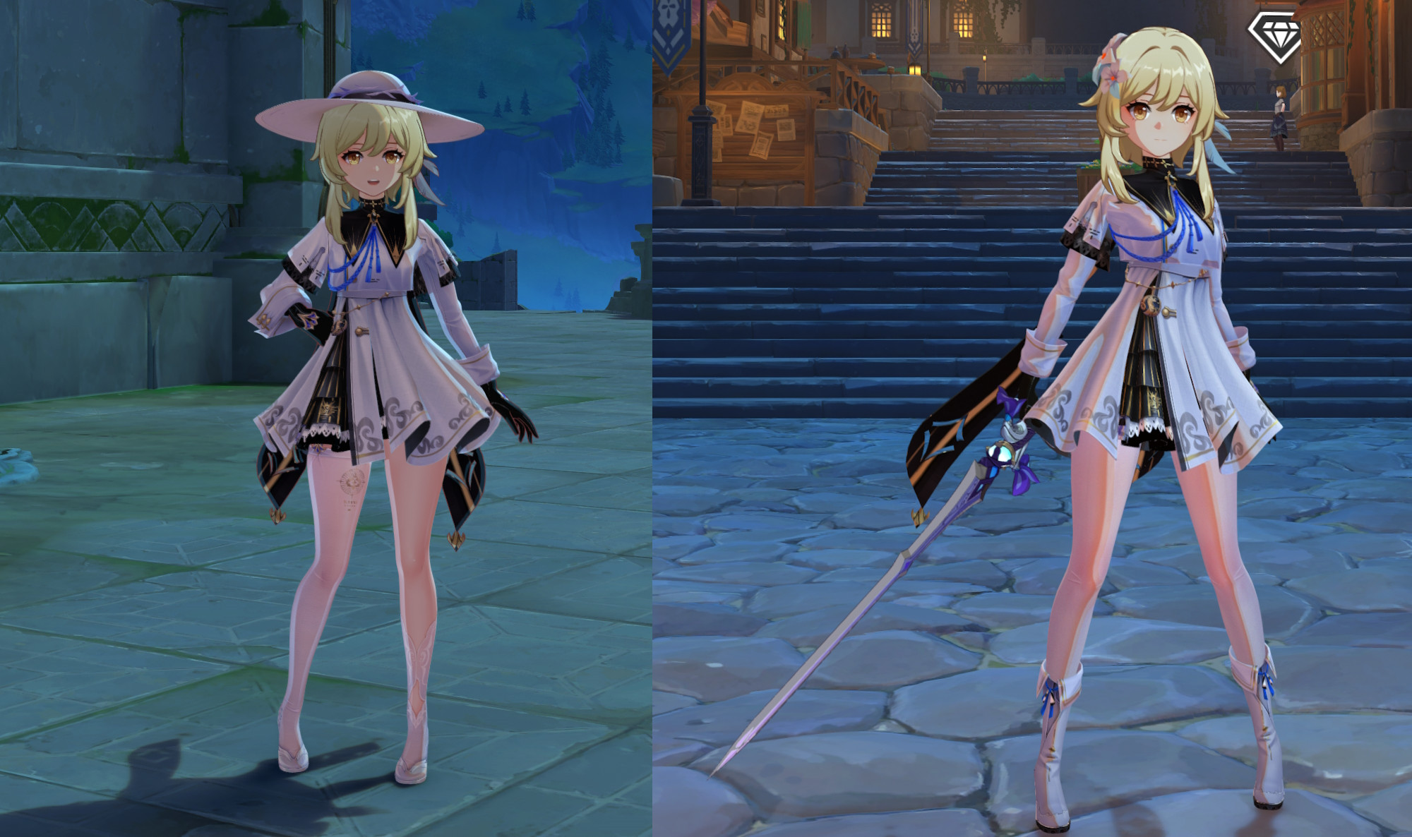 ️Lumine ️ in Phoebe's outfit Mod for Genshin Impact | GI Mods