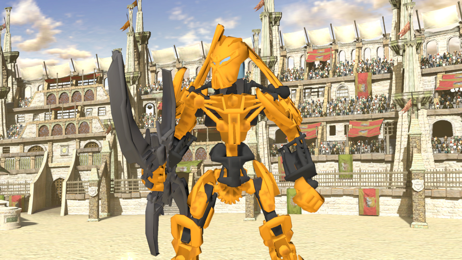 Bionicle Mata Nui over Pit Mod for Super Smash Bros. Ultimate | SSBU Mods