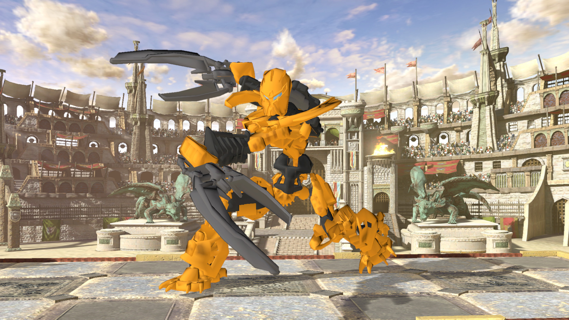 Bionicle Mata Nui over Pit Mod for Super Smash Bros. Ultimate | SSBU Mods