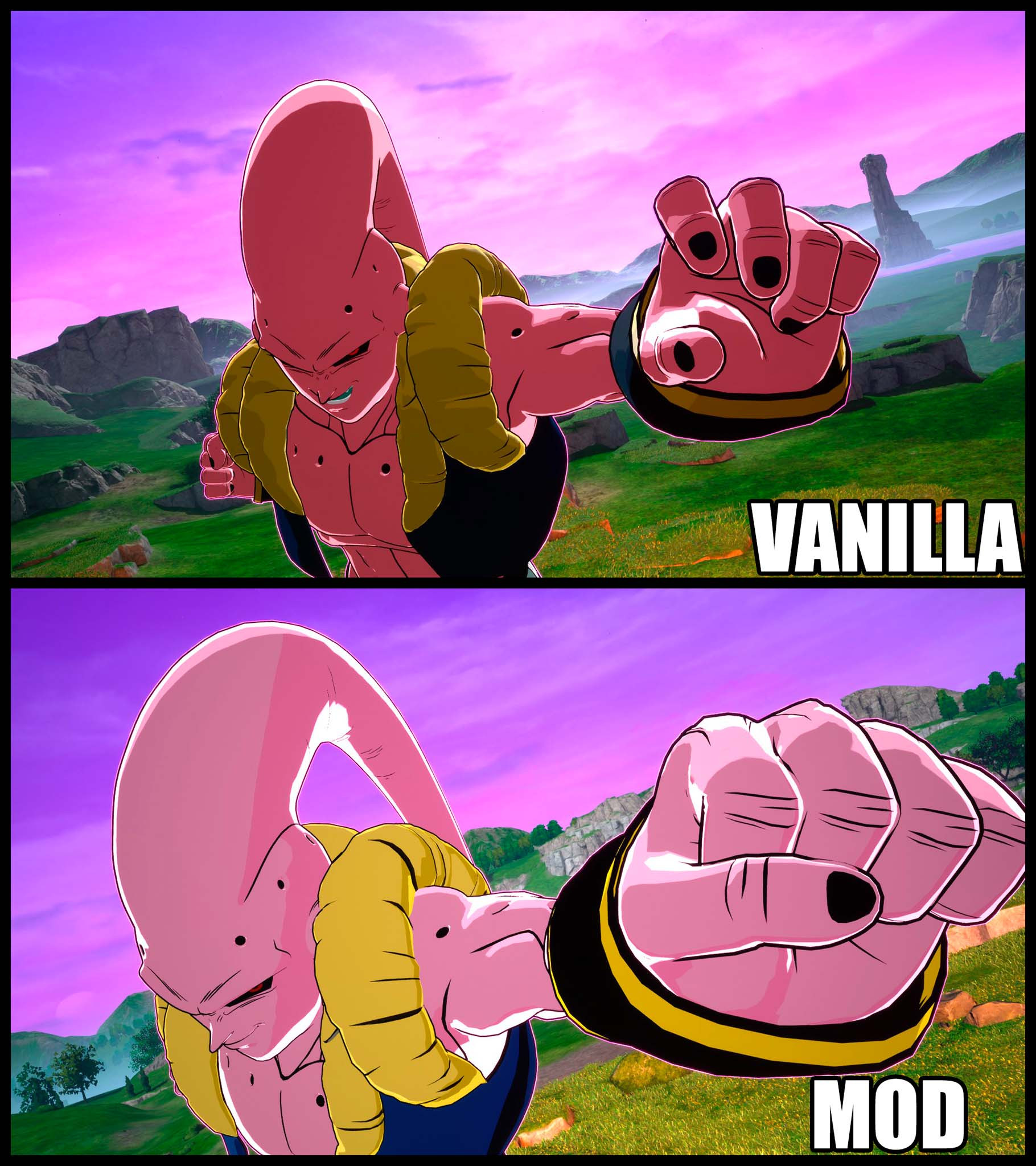 Majin Buu Color Corrected Replacer Mod For Dragon Ball Sparking 9558