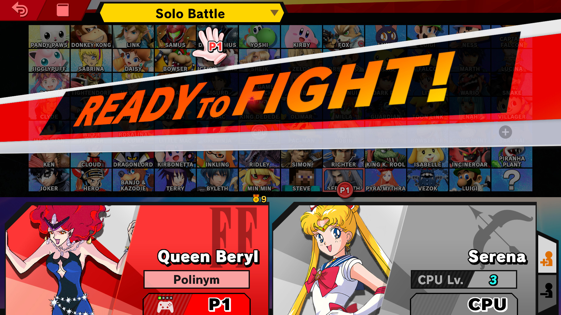 Queen Beryl (Sailor Moon) over Sephiroth Mod for Super Smash Bros ...