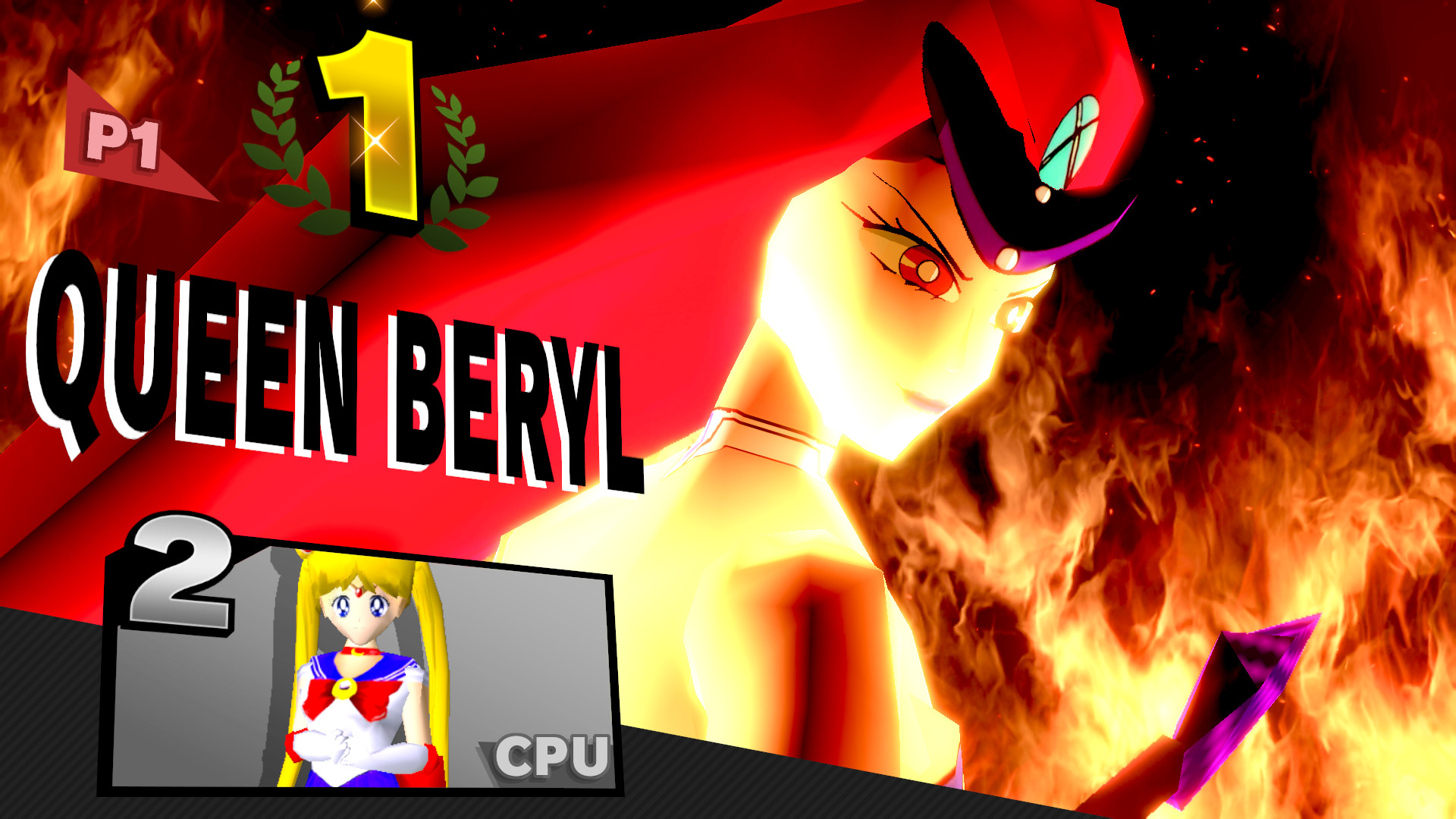 Queen Beryl (Sailor Moon) over Sephiroth Mod for Super Smash Bros ...