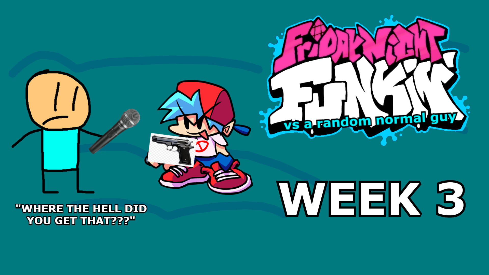 FNF' vs a random normal guy [WEEK 5] Mod for Friday Night Funkin' | FNF ...
