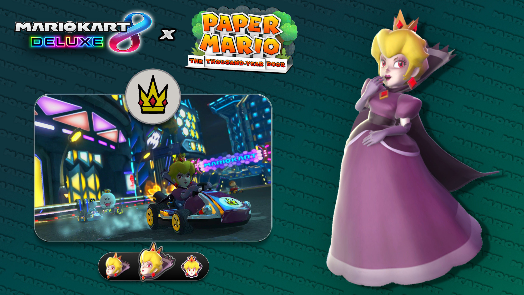 Shadow Queen Mod for Mario Kart 8 Deluxe | MK8D Mods