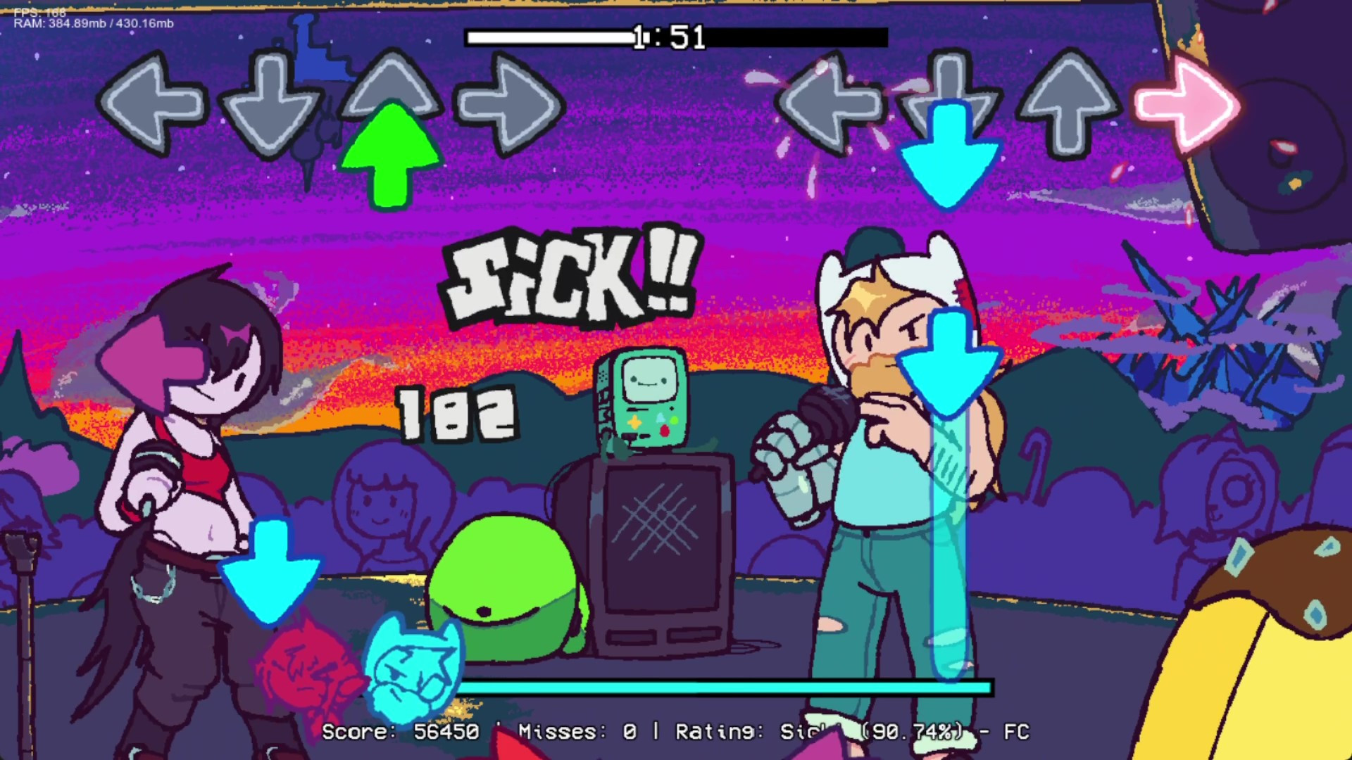 Vampire Queen - Adventure Time Oneshot Mod for Friday Night Funkin ...