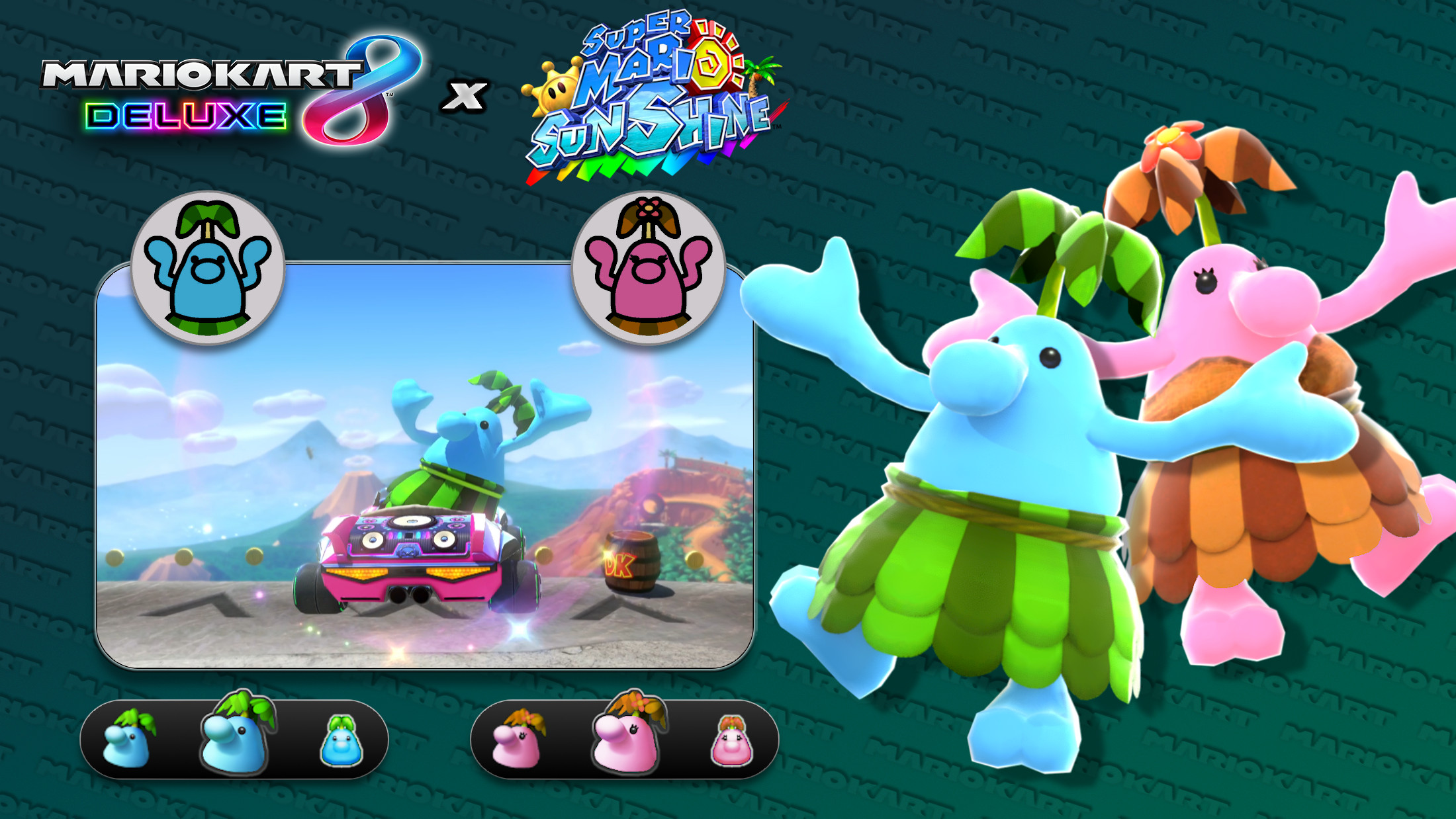 Pianta Mod for Mario Kart 8 Deluxe | MK8D Mods