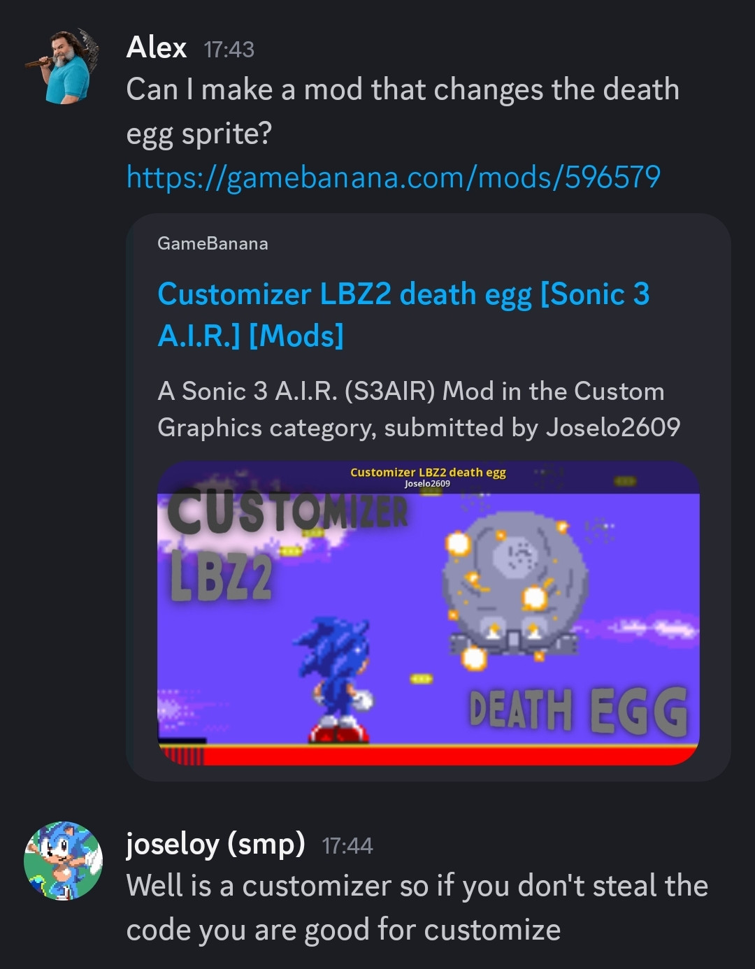 LBZ2 Death Egg But a Little Different Mod for Sonic 3 A.I.R. | S3AIR Mods