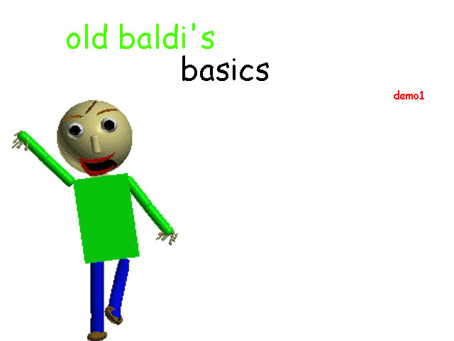old baldi's basics demo1 Mod for Baldi's Basics | Baldi Mods