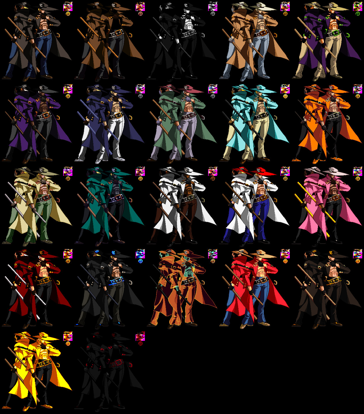 Demoman's Johnny Palettes Mod for Guilty Gear XX Accent Core Plus R ...