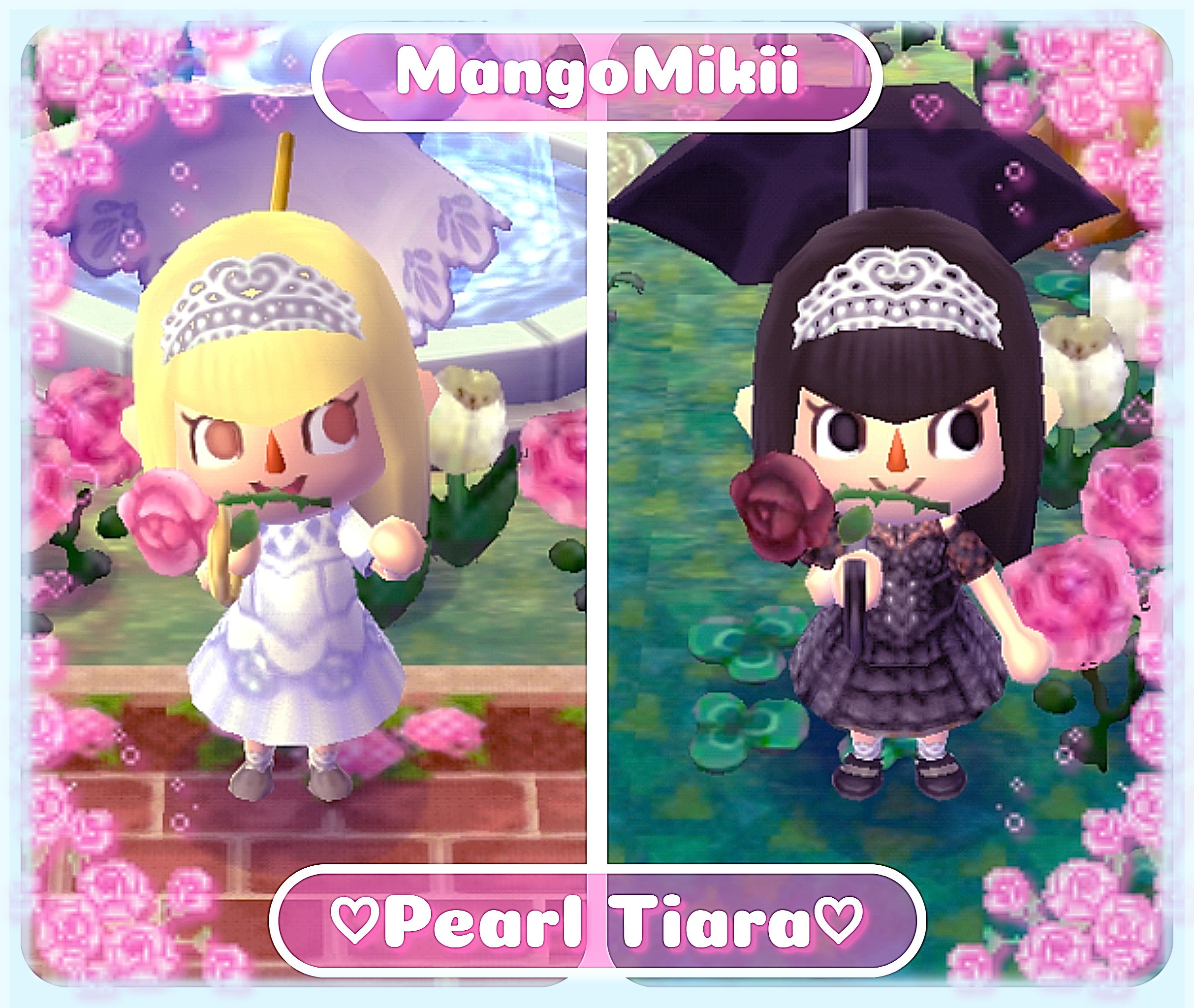 ♡Pearl Tiara Hair♡ Mod for Animal Crossing: New Leaf | AC:NL Mods