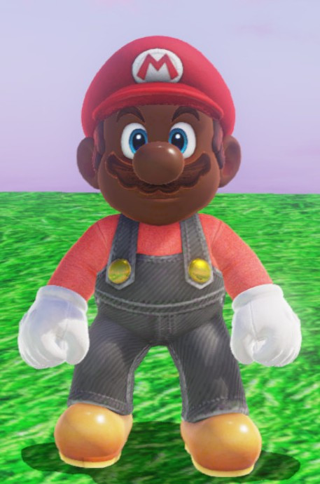 Mario who is black(idk why i did this) Mod for Super Smash Bros. (3DS ...