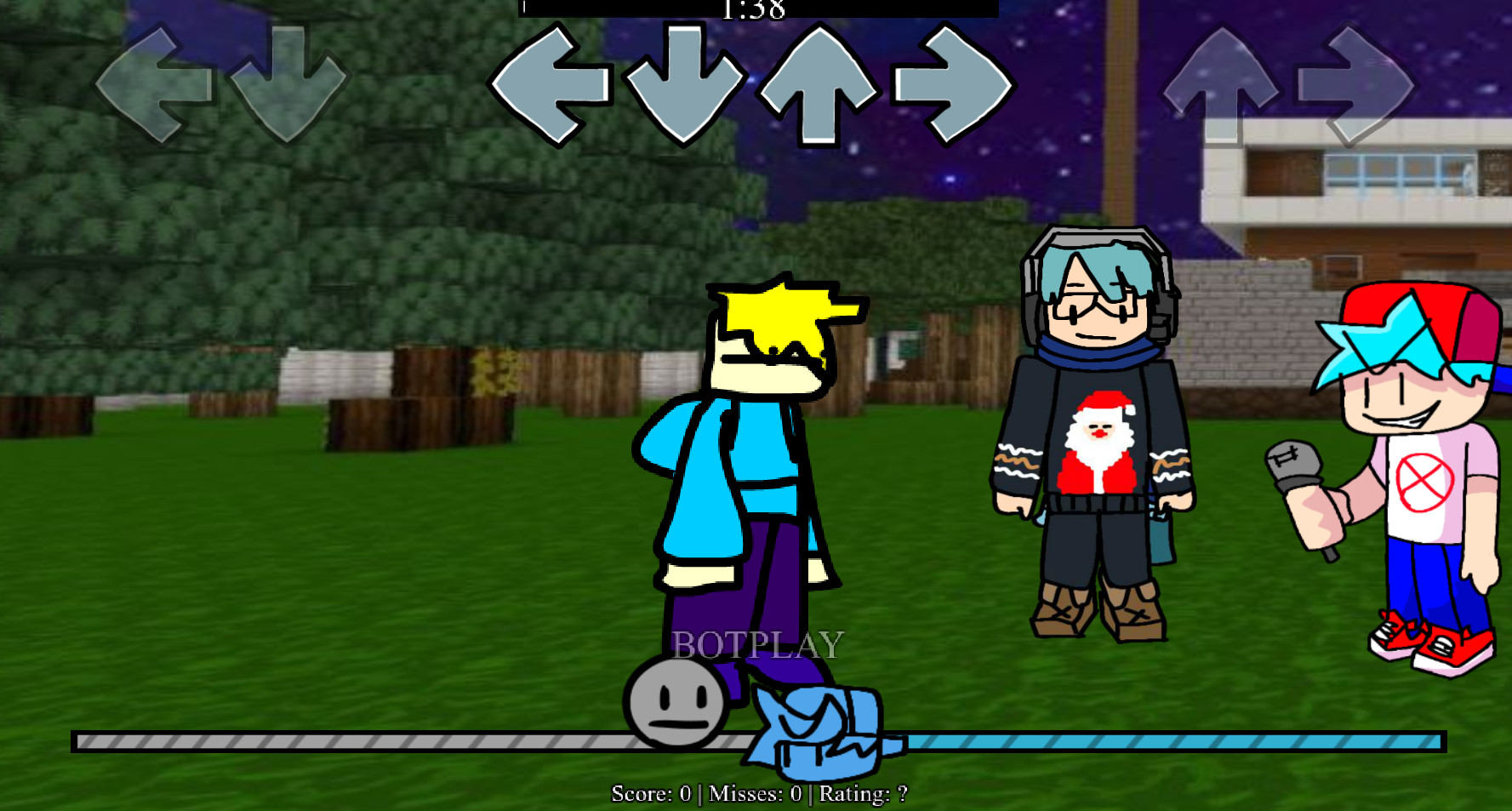 friday night funkin vs blockman go v2.0 Mod for Friday Night Funkin ...