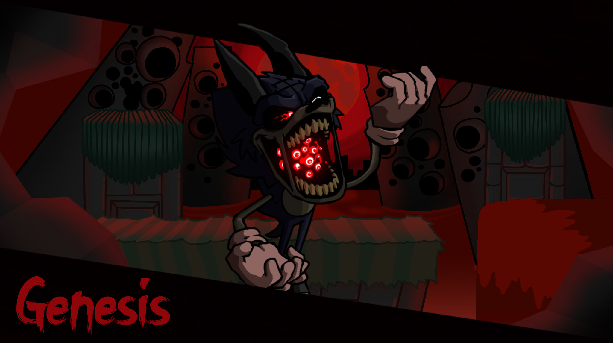 Playable Genesis (3 Acts) Mod for Friday Night Funkin' | FNF Mods